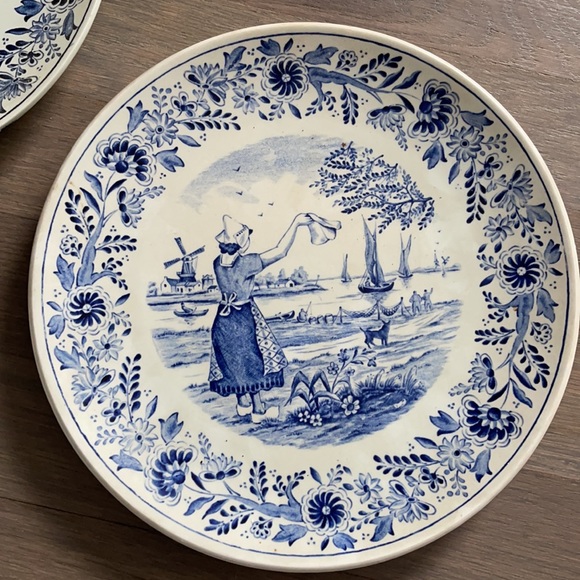Delft | Wall Decor | Vintage Set Of 3 Delft Plates | Poshmark